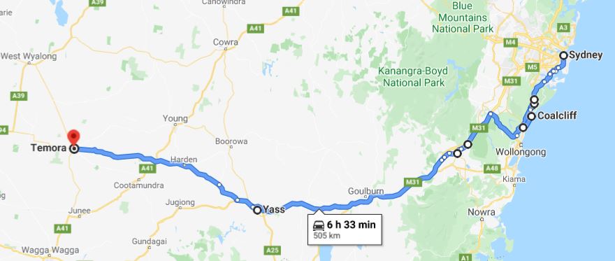 Sydney, New South Wales to Temora, New South Wales – Travels with my Harley
